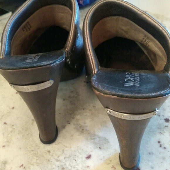 Michael Kors | Shoes | Authentic Michael Kors Leather Clogs | Poshmark